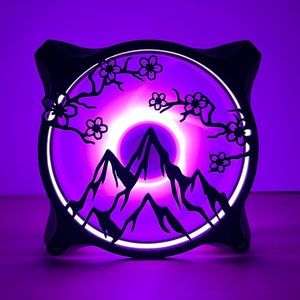 Mountain Sakura - RGB Gaming Computer Fan Shroud/ Grill /cover - Custom ...
