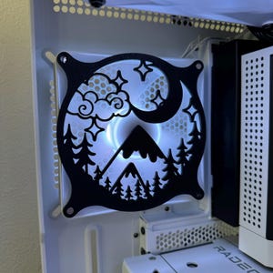 Nighttime Summit - PC Fan Shroud/ Grill /cover - 120mm, 140 Mm - Etsy