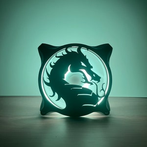 Dragon - Gaming Computer Fan Shroud/ Grill /cover - Custom 3D Printed ...