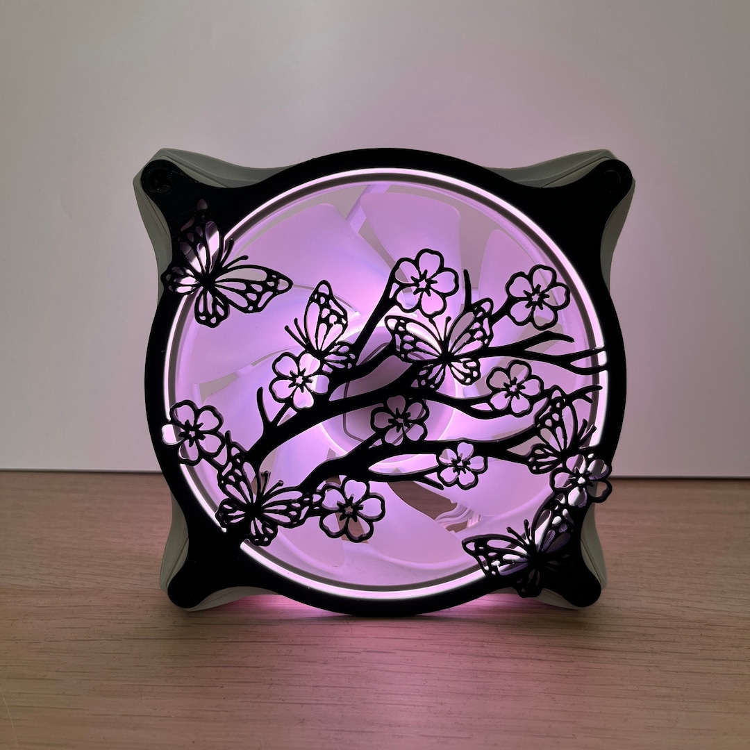 Butterfly Sakura Tree PC Fan Shroud/ Grill /cover 120mm, 140 Mm - Etsy
