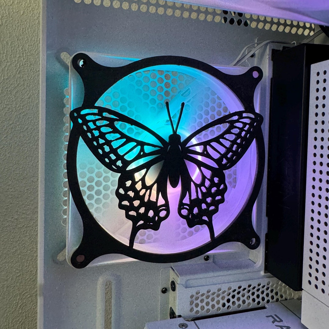 Butterfly - Gaming Computer Fan Shroud/ Grill /cover - Custom 3D ...