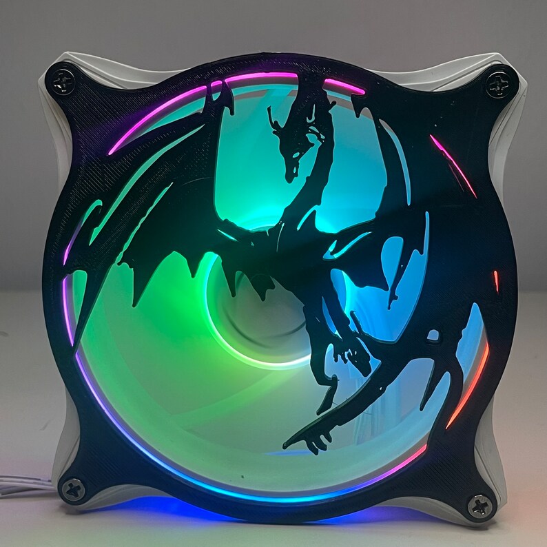 Dragon Gaming Computer Fan Shroud/ Grill /cover Custom 3D - Etsy