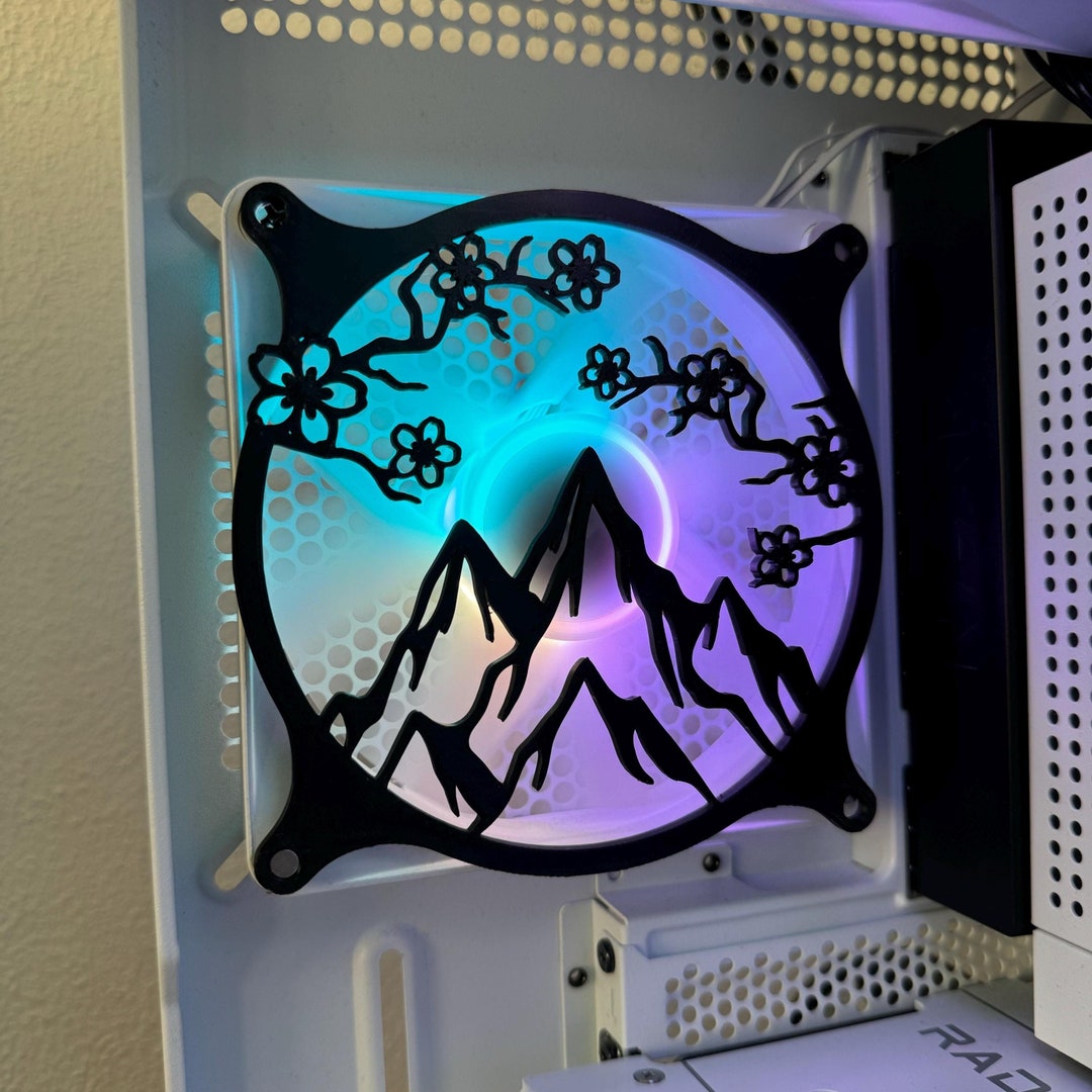 Mountain Sakura - RGB Gaming Computer Fan Shroud/ Grill /cover - Custom ...