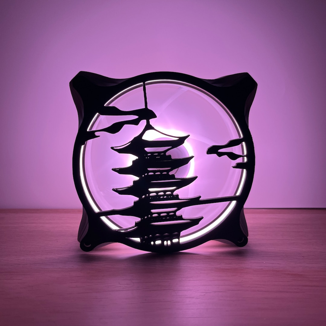 Pagoda Japan RGB Gaming Computer Fan Shroud/ Grill /cover Custom 3D ...