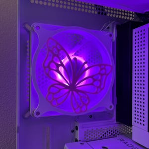 Butterfly Sitting - PC Fan Shroud/ Grill /cover - 120mm, 140 Mm - Two ...