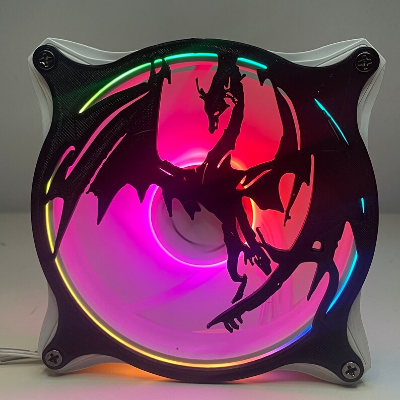 Dragon Gaming Computer Fan Shroud/ Grill /cover Custom 3D - Etsy