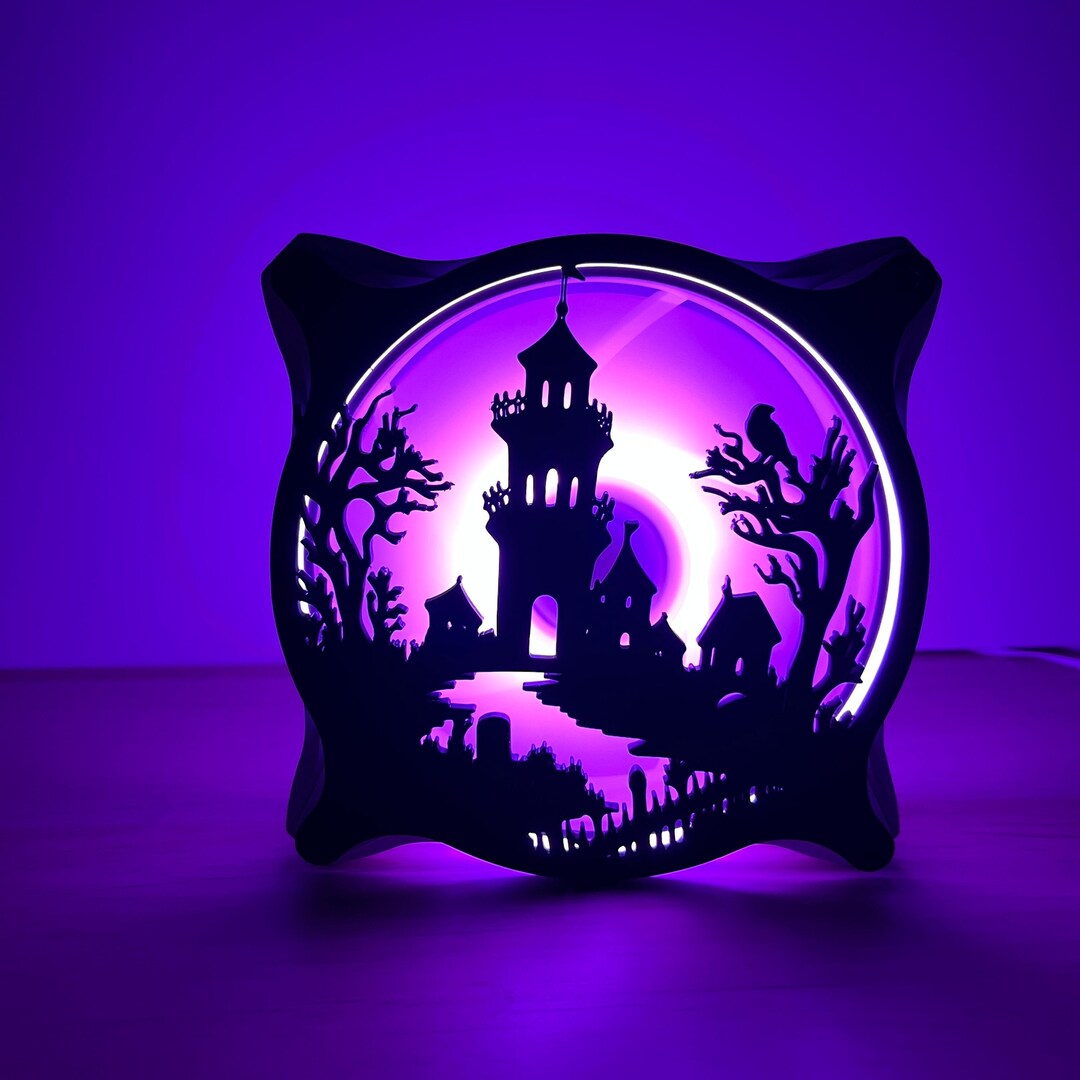 Haunted House RGB Gaming Computer Fan Shroud/ Grill /cover Custom 3D ...