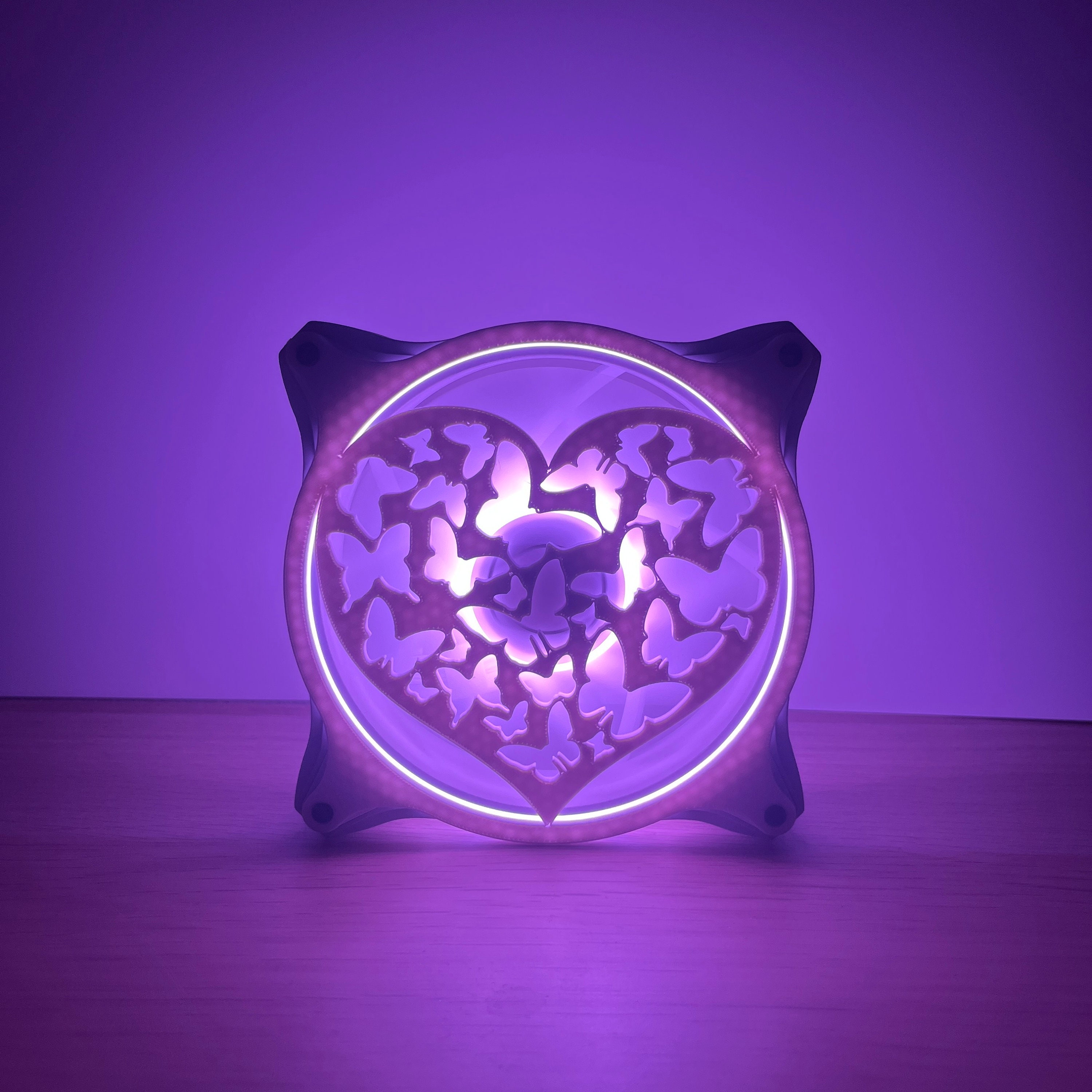 Butterfly Heart Pattern - PC Fan Shroud/ Grill /cover - 120mm, 140 Mm ...