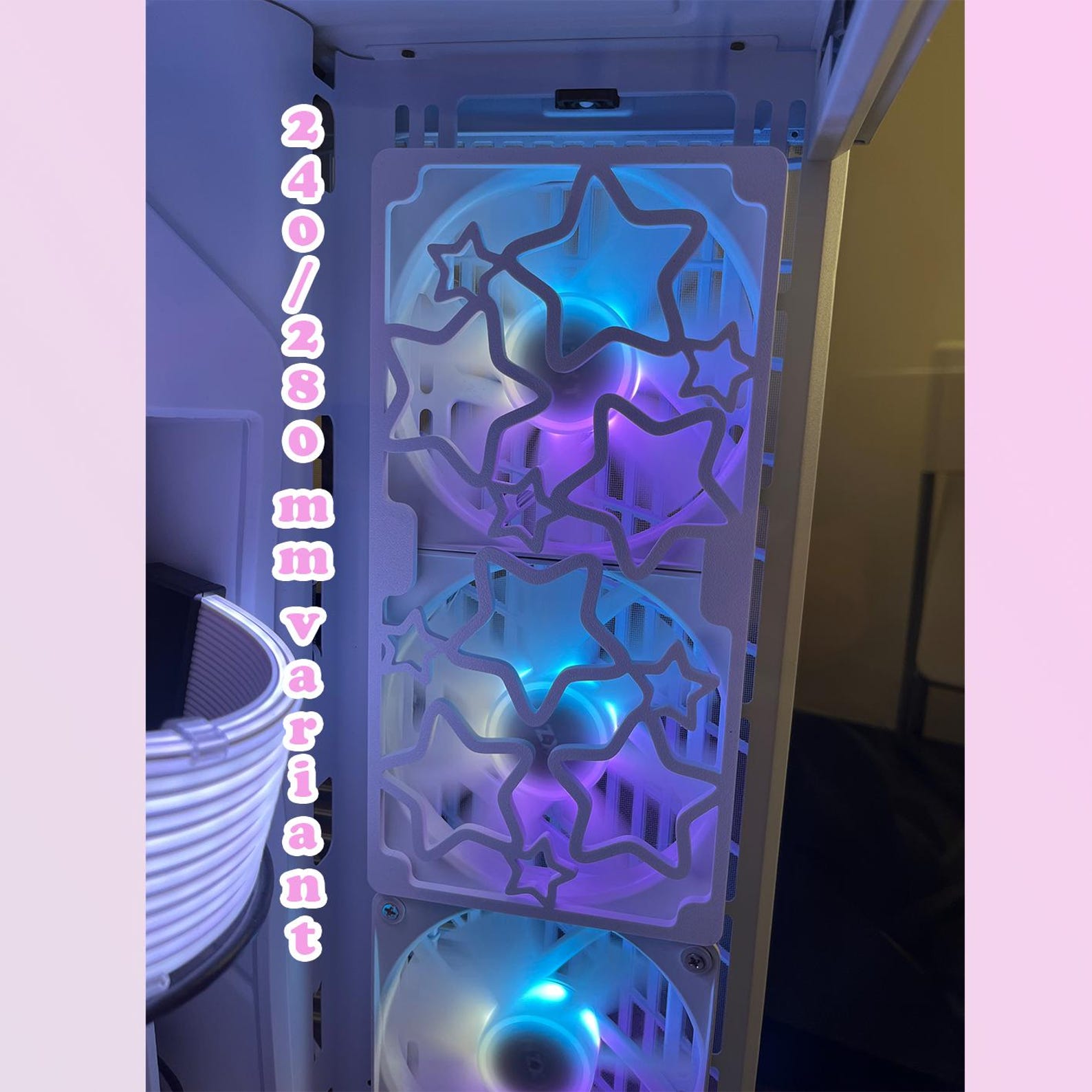 Starry Rain - PC Fan Shroud/ Grill /cover - 120mm, 140 Mm - Two Colors ...