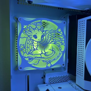 Celestial Dragon - RGB Gaming Computer Fan Shroud/ Grill /cover ...
