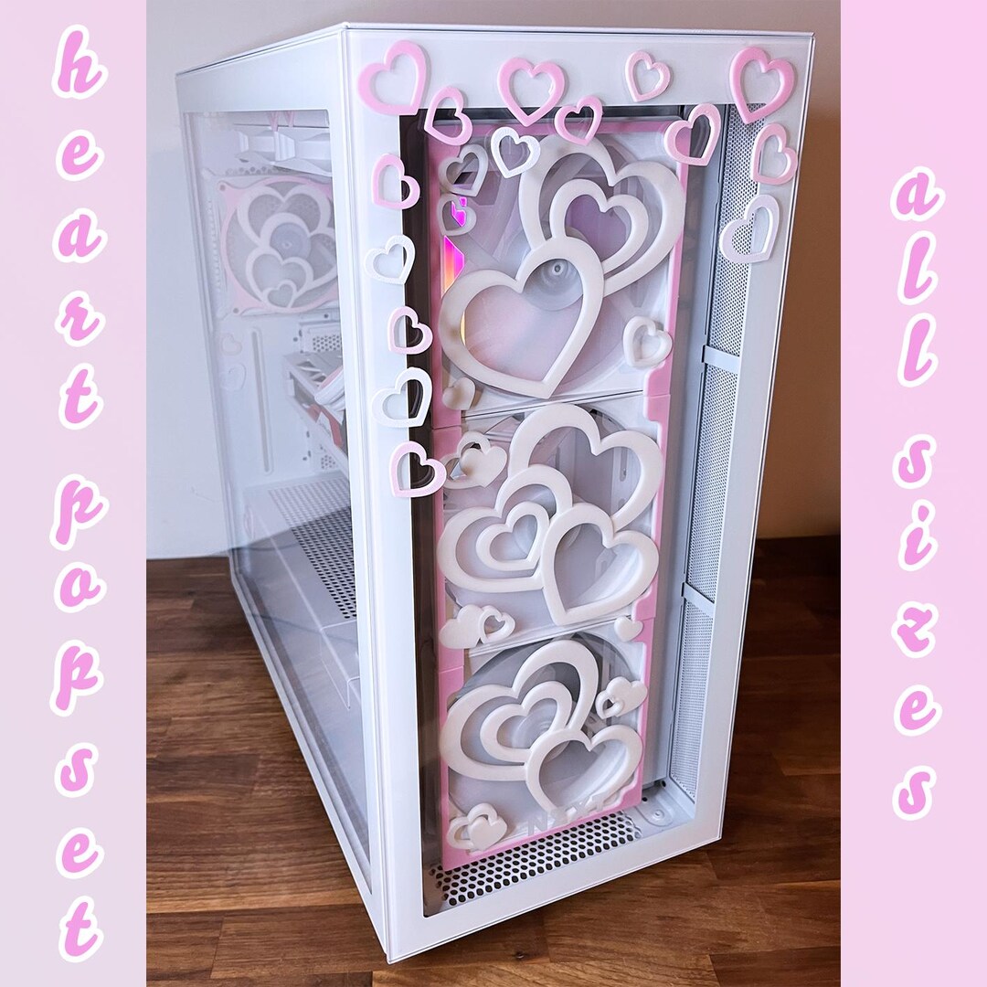 Heart Pop | Magnet PC Fan Covers | All Sizes | - Etsy