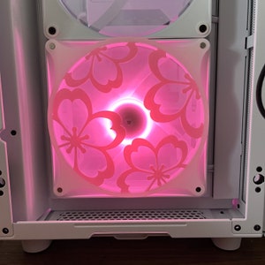 Sakura Rain - PC Fan Shroud/ Grill /cover - 120mm, 140 Mm - Two Colors ...