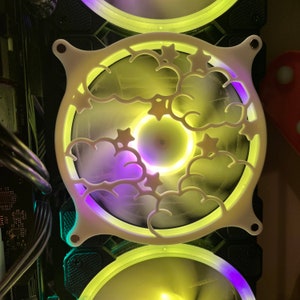 Cloudy Starry Sky - PC Fan Shroud/ Grill /cover - 120mm, 140 Mm - Etsy