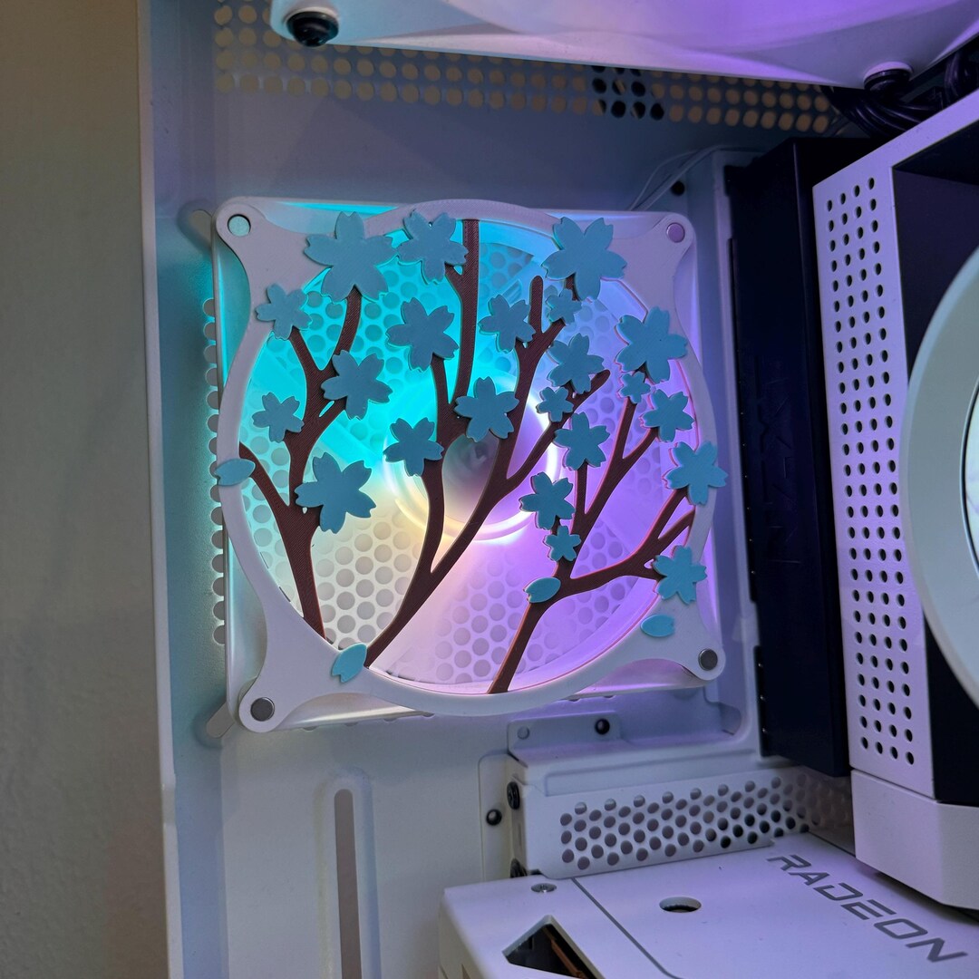 Sakura Tree Top - Gaming Computer Fan Shroud/ Grill /cover - 120mm or ...