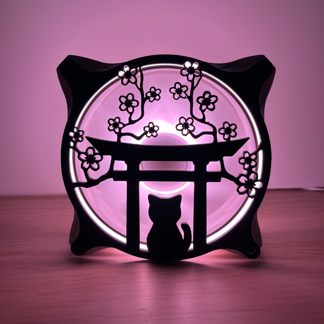 Cat Under Tori RGB Gaming Computer Fan Shroud/ Grill /cover - Etsy