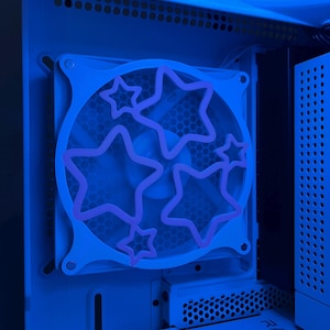 Starry Rain - PC Fan Shroud/ Grill /cover - 120mm, 140 Mm - Two Colors ...