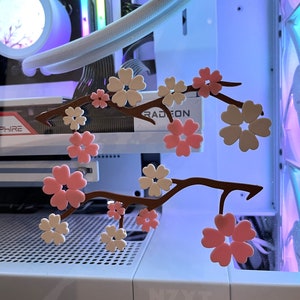 Sakura Branch PC Charms | Decoration Stick-on | Adhesive | Stick ...