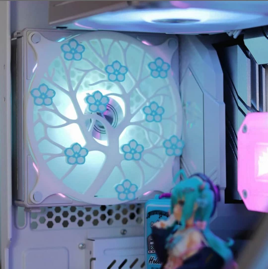 Sakura Tree - PC Fan Shroud/ Grill /cover - 120mm, 140 Mm - Etsy