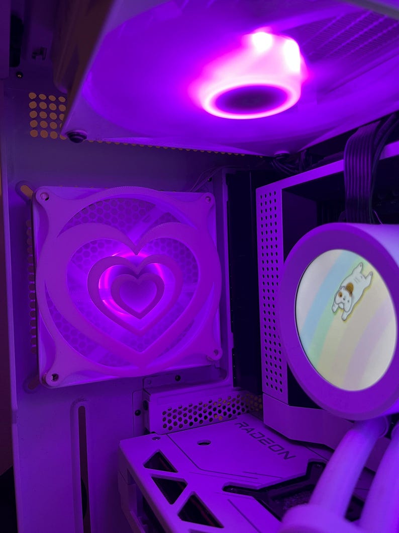 Heart Wave - Computer Fan Shroud/ Grill /cover - Custom 3D Printed ...
