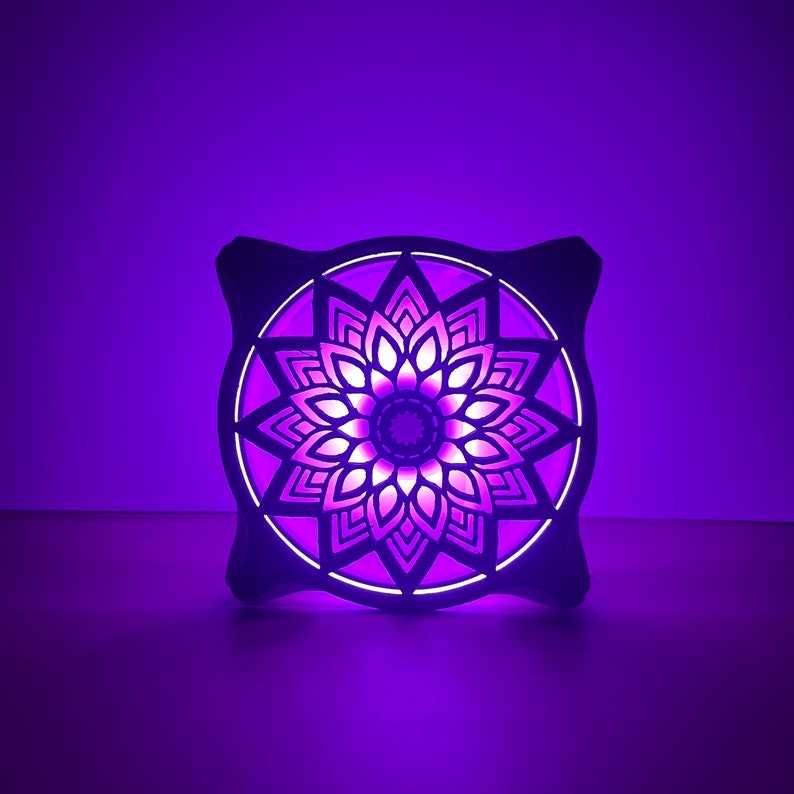 Mandala - Gaming Computer Fan Shroud/ Grill /cover - Custom 3D Printed ...