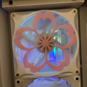 Rounded Sakura Flower - PC Fan Shroud/ Grill /cover - 120mm, 140 Mm ...