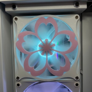 Rounded Sakura Flower - PC Fan Shroud/ Grill /cover - 120mm, 140 Mm ...