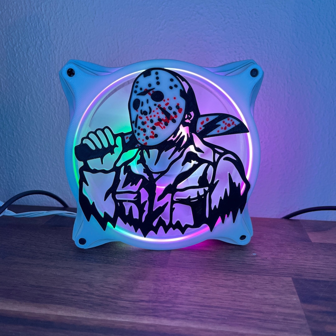 Masked Horror Man Gaming Computer Fan Shroud/ Grill /cover 120, 140mm ...