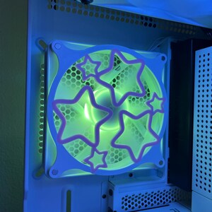 Starry Rain - PC Fan Shroud/ Grill /cover - 120mm, 140 Mm - Two Colors ...