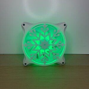 Snowflake - Gaming Computer Fan Shroud/ Grill /cover - Custom 3D ...