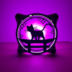 Cat on Tori - RGB Gaming Computer Fan Shroud/ Grill /cover - Custom 3D ...