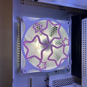 Starry Rain - PC Fan Shroud/ Grill /cover - 120mm, 140 Mm - Two Colors ...
