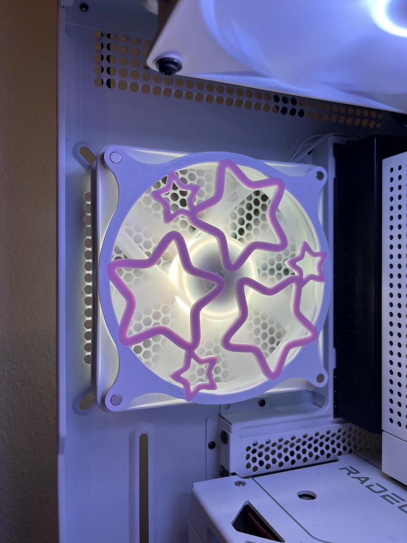 Starry Rain - PC Fan Shroud/ Grill /cover - 120mm, 140 Mm - Two Colors ...