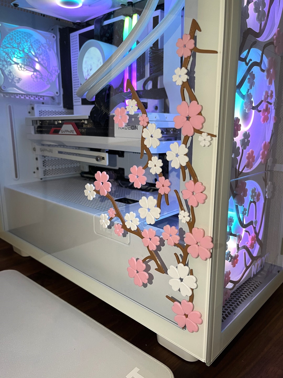 Sakura Branch PC Charms | Decoration Stick-on | Adhesive | Stick ...