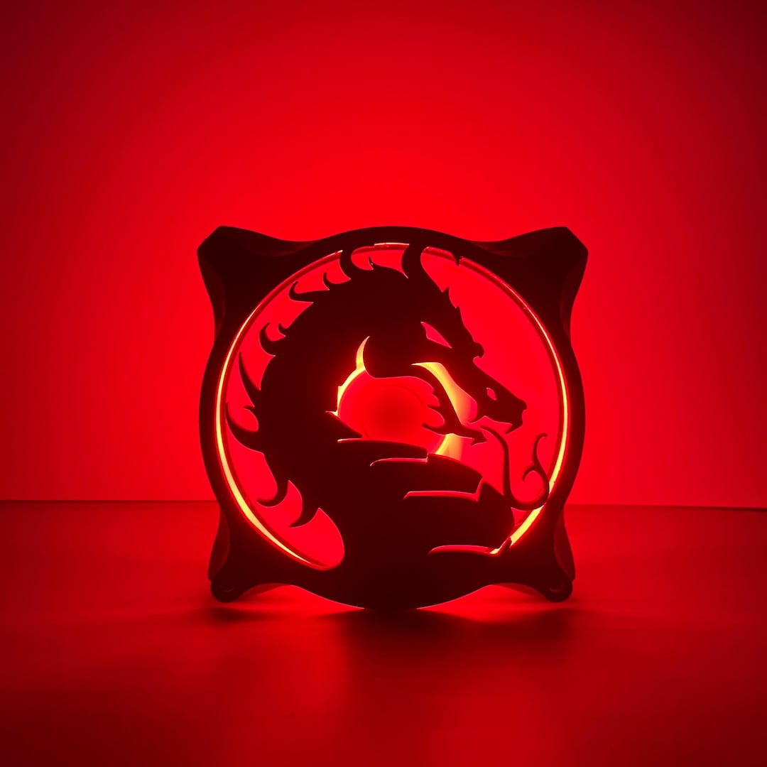 Dragon - Gaming Computer Fan Shroud/ Grill /cover - Custom 3D Printed ...