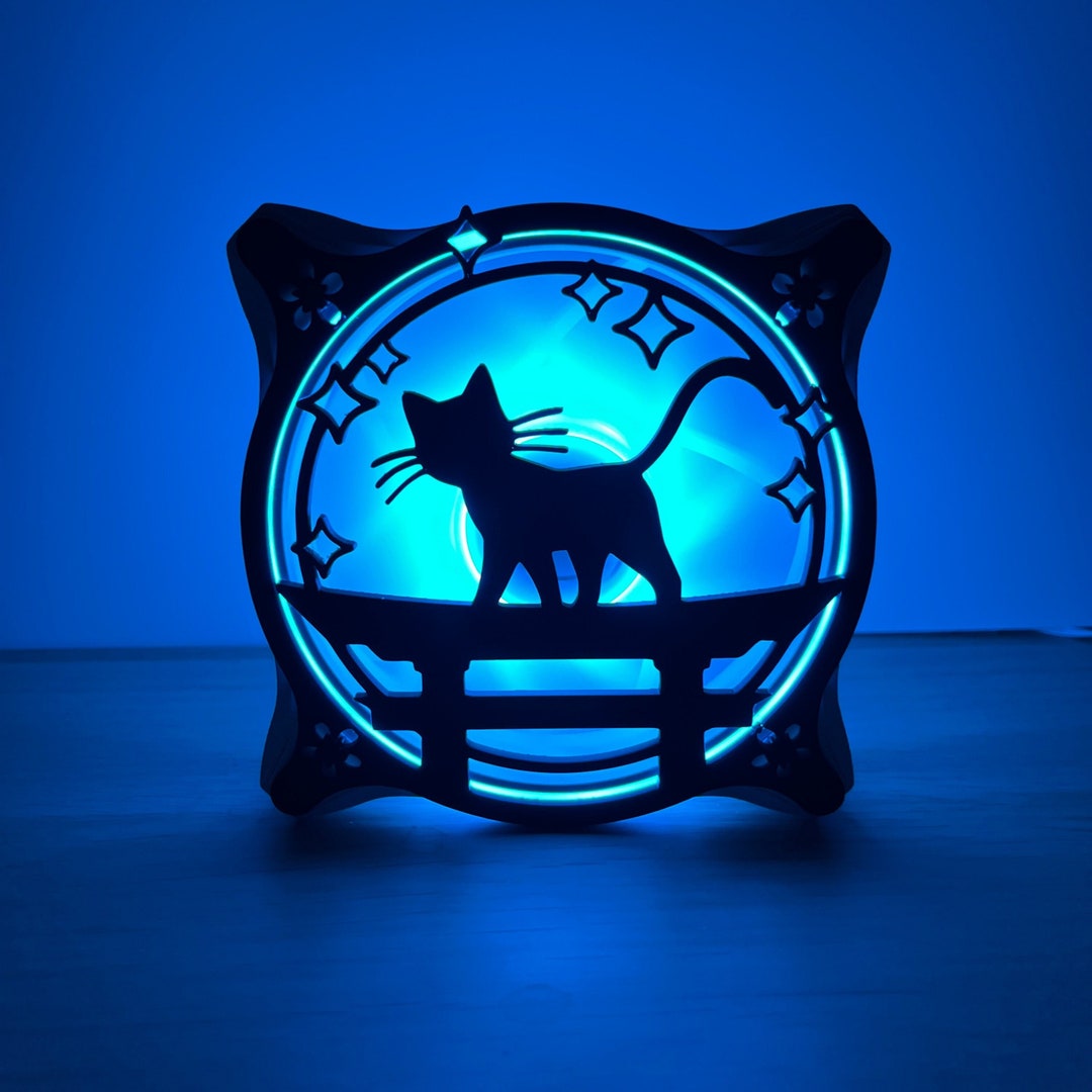 Cat on Tori RGB Gaming Computer Fan Shroud/ Grill /cover Custom 3D ...
