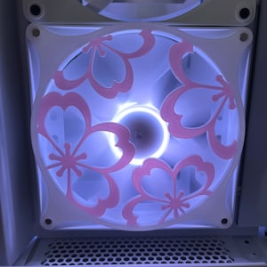 Sakura Rain - PC Fan Shroud/ Grill /cover - 120mm, 140 Mm - Two Colors ...