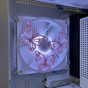 Butterfly Rain - PC Fan Shroud/ Grill /cover - 120mm, 140 Mm - Two ...