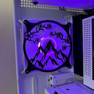 Mountain Sakura - RGB Gaming Computer Fan Shroud/ Grill /cover - Custom ...