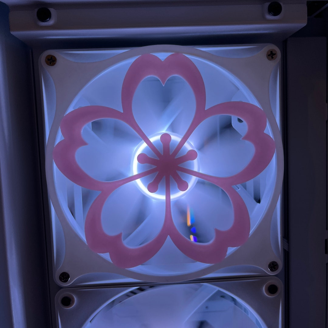 Rounded Sakura Flower PC Fan Shroud/ Grill /cover 120mm, 140 Mm Two ...