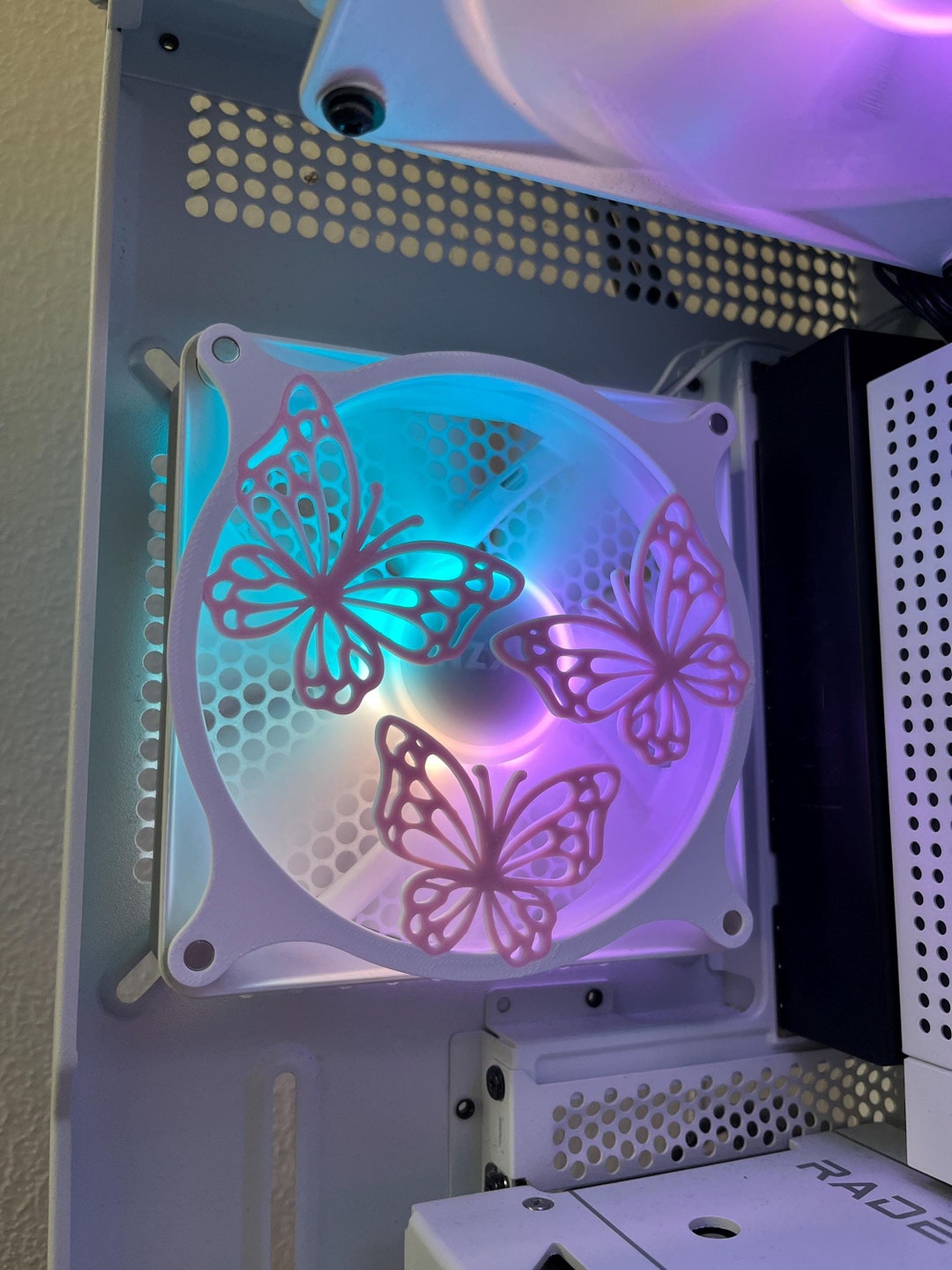 Butterfly Rain - PC Fan Shroud/ Grill /cover - 120mm, 140 Mm - Two ...