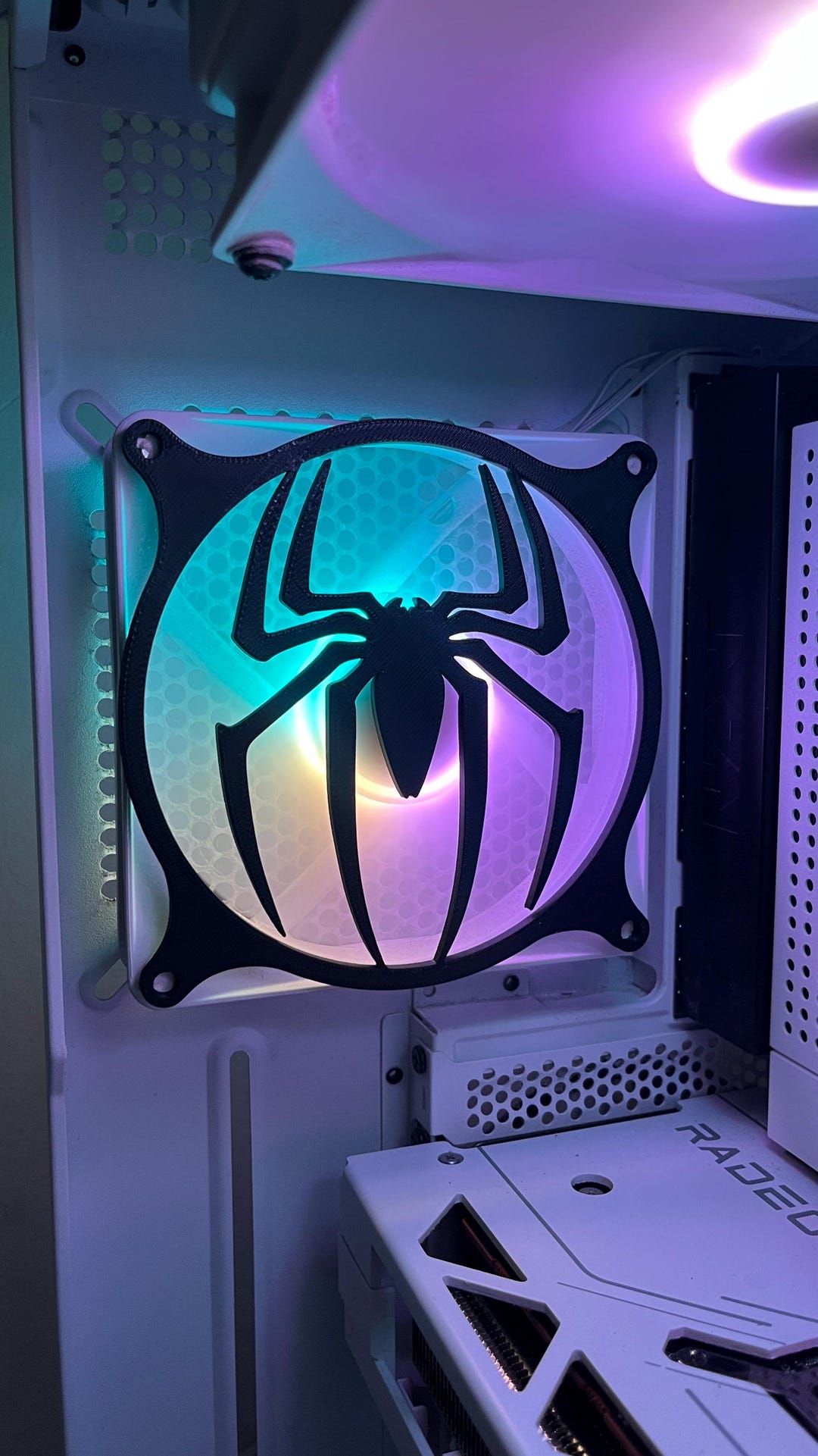 Spider - Gaming Computer Fan Shroud/ Grill /cover - Custom 3D Printed ...