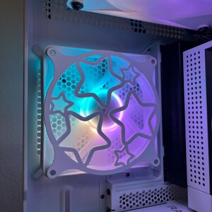 Starry Rain - PC Fan Shroud/ Grill /cover - 120mm, 140 Mm - Two Colors ...
