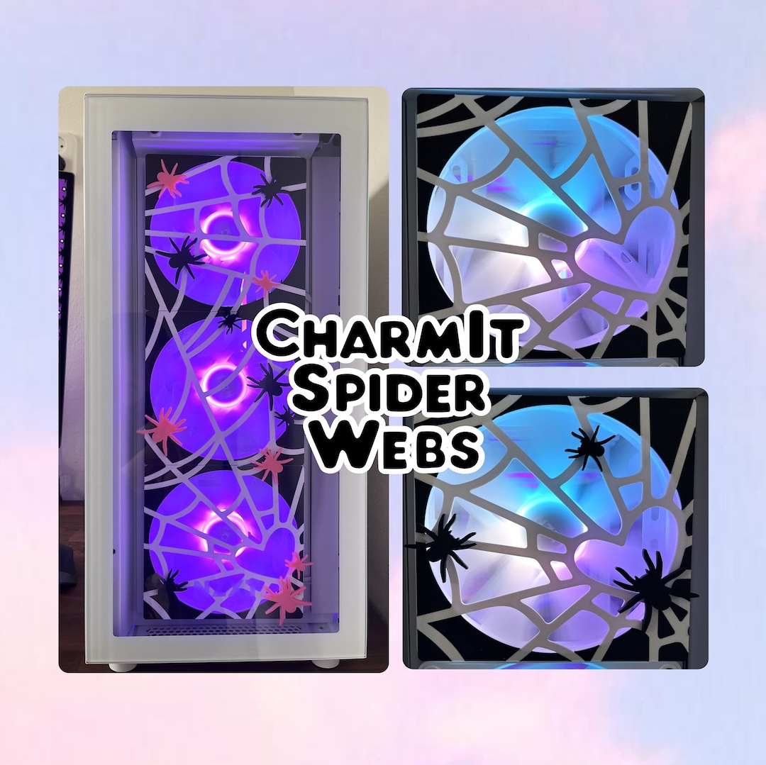 Spiderwebs | Charmit Frames | Magnet PC Fan Covers | All Sizes | Charm Stick-on - Etsy