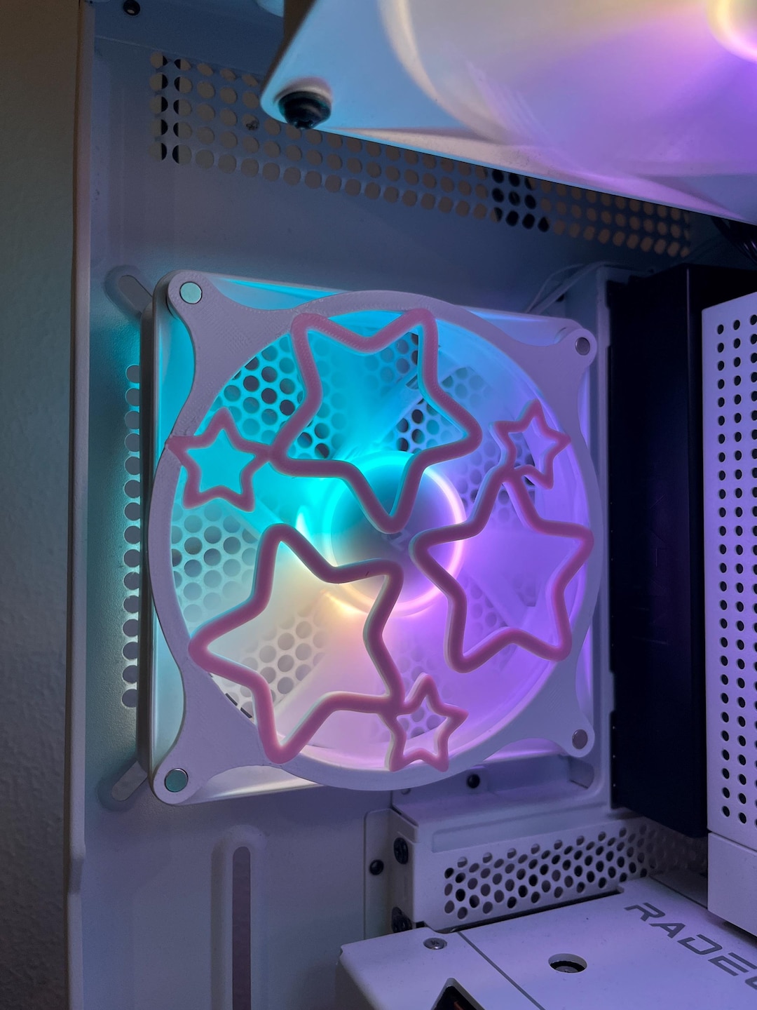 Starry Rain - PC Fan Shroud/ Grill /cover - 120mm, 140 Mm - Two Colors ...