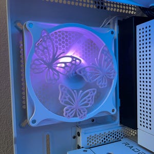 Butterfly Rain - PC Fan Shroud/ Grill /cover - 120mm, 140 Mm - Two ...