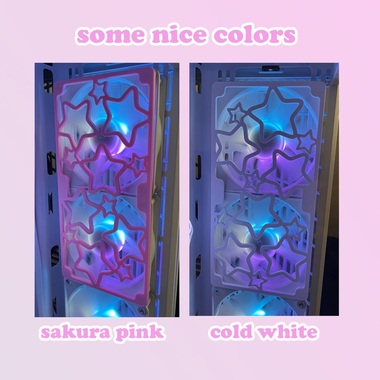 Starry Rain - PC Fan Shroud/ Grill /cover - 120mm, 140 Mm - Two Colors ...