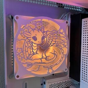 Celestial Dragon - RGB Gaming Computer Fan Shroud/ Grill /cover ...