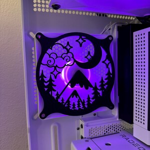 Nighttime Summit - PC Fan Shroud/ Grill /cover - 120mm, 140 Mm - Etsy