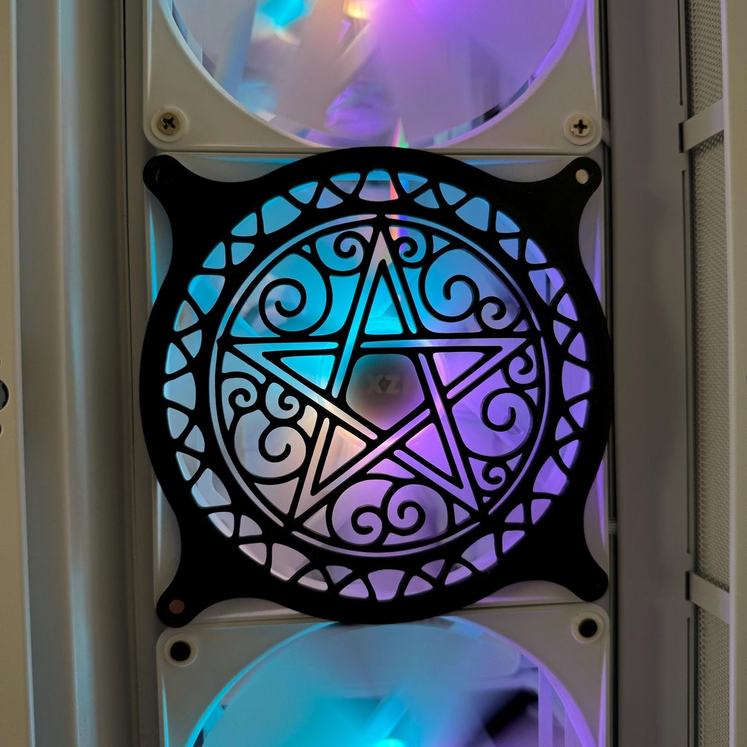 Pentagram Witchcraft - Gaming Computer Fan Shroud/ Grill /cover - Custom 3D Printed - 120mm - Etsy