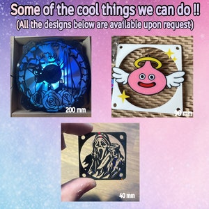 Custom Designed PC Fan Covers 120, 140 Mm - Etsy